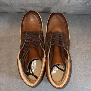 Novara | Shoes | New Novacas Brown Leather Tie Front Wedge Ankle Boots ...